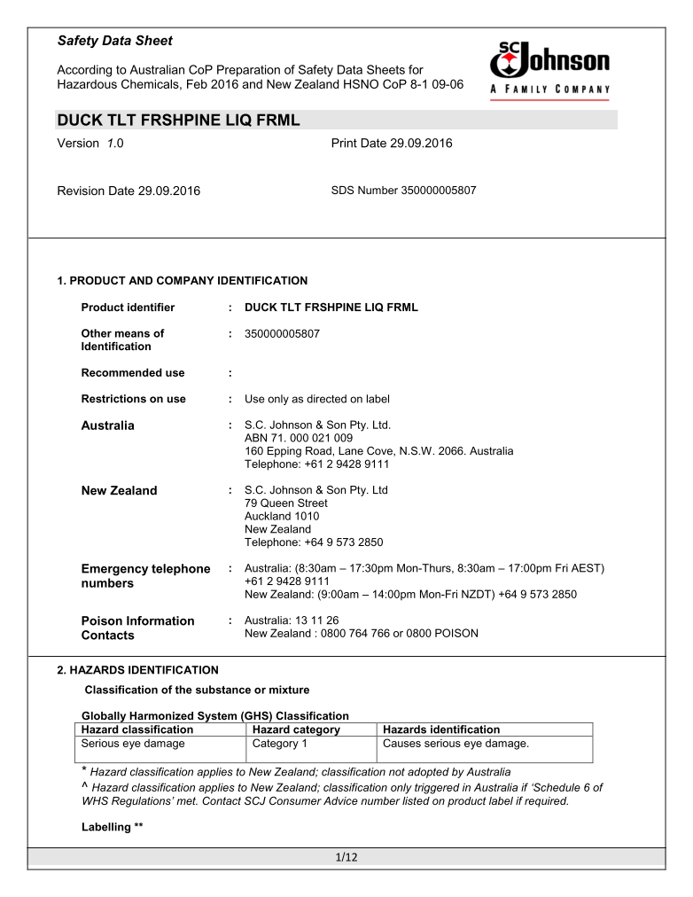 Duck Deep Action Gel 750ml